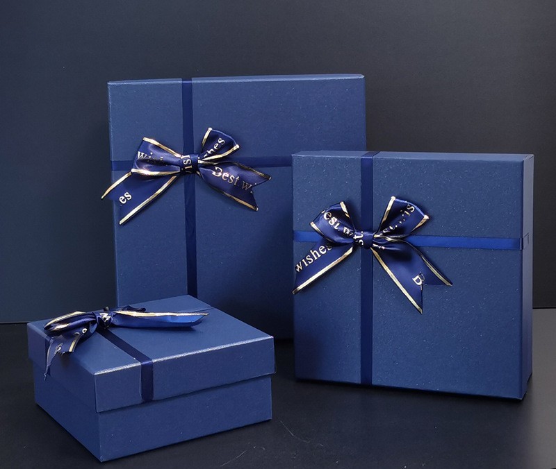 Luxury Gift Box Set Premium Satin Ribbon Packaging Heaven Earth Cover ...